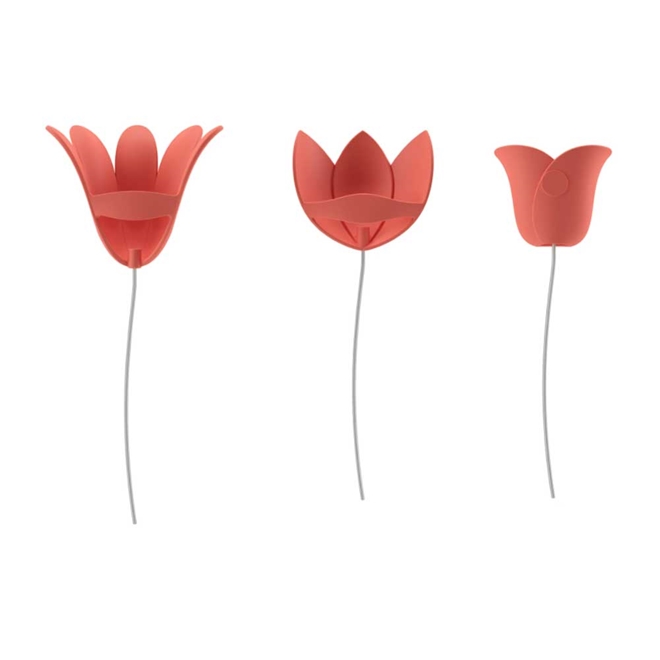 Conjunto Decorativo Bloomer Flores Coral - Umbra