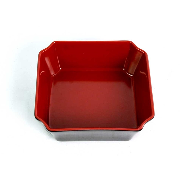 Tigela Retangular de Melamina Essential Duo – 13,2cm x 12,2cm